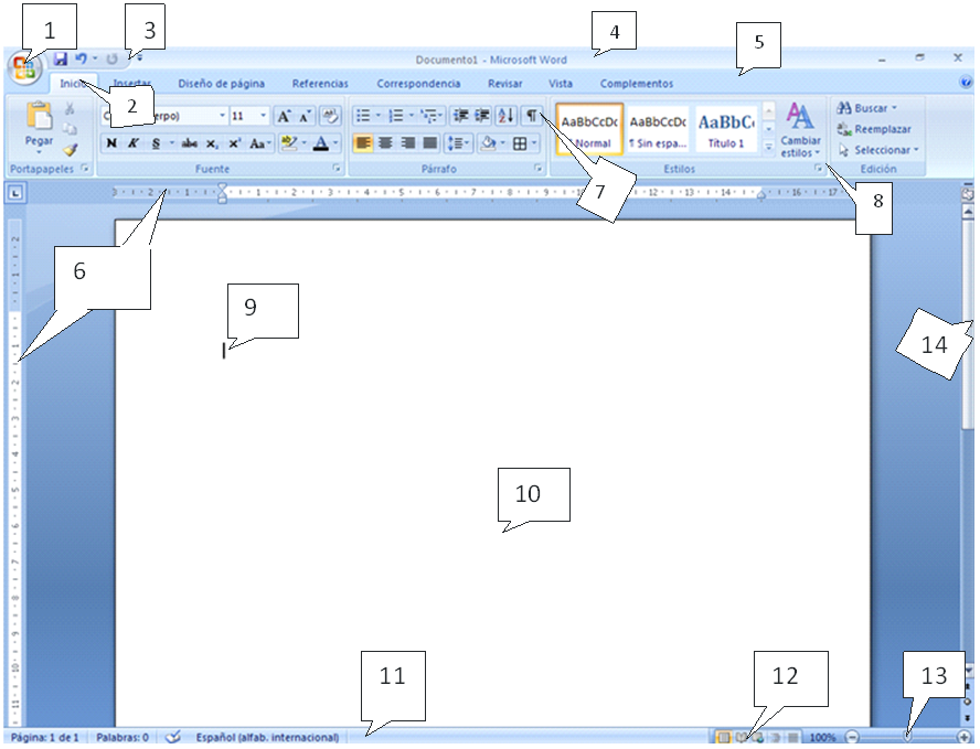 Conoce tu computadora: PARTES BASICAS DE LA VENTANA DE MICROSOFT WORD