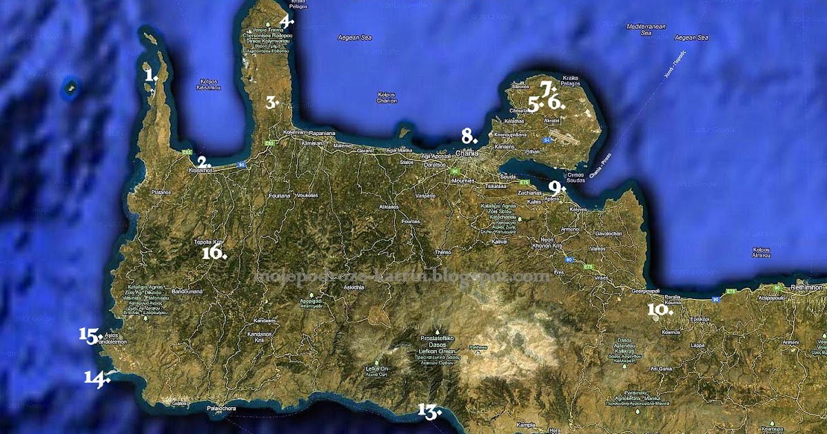 Moje podróże: I. Zachodnia część wyspy - okolice Chani.