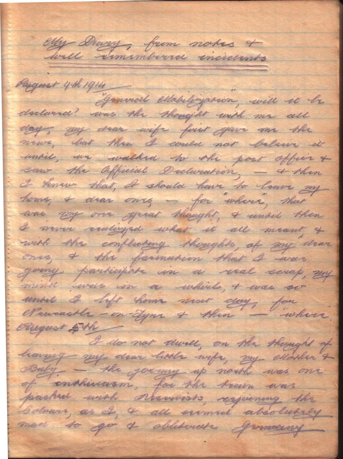 The Great Promise: First Journal Entry