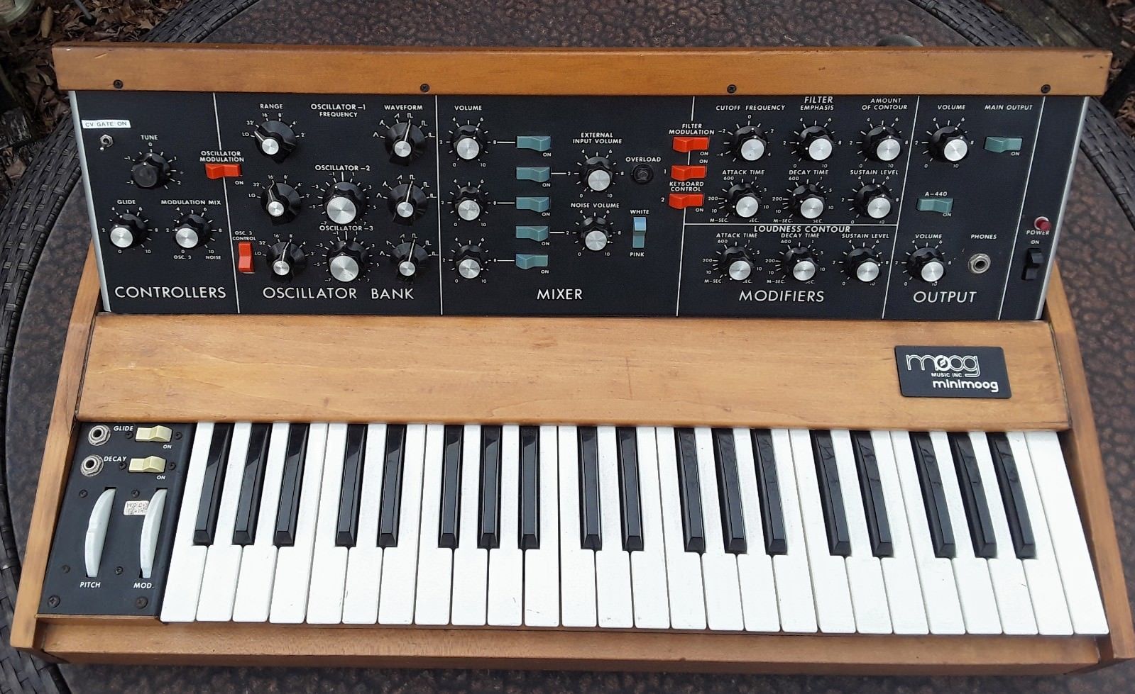 Matrixsynth Vintage Moog Minimoog Model D Keyboard Synthesizer Sn 6633