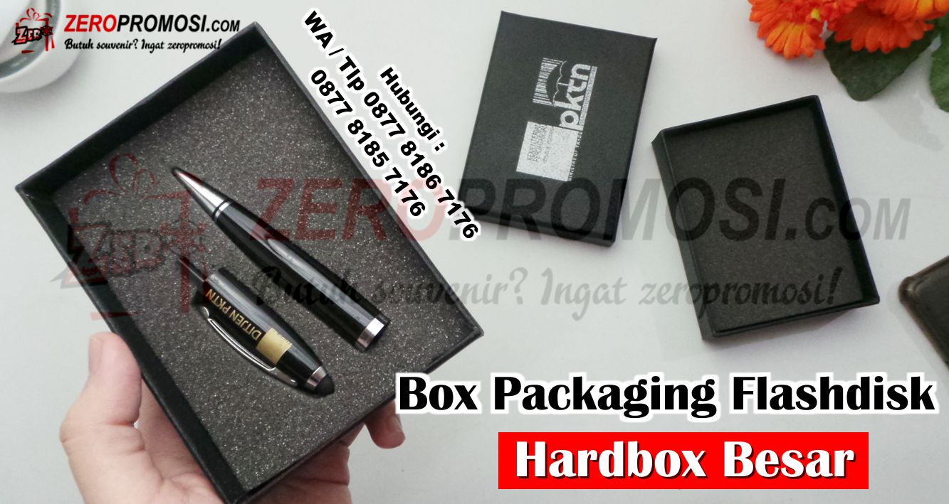 Hardbox Besar Custom Logo Packaging Eksklusif Souvenir Flashdisk - Box ...