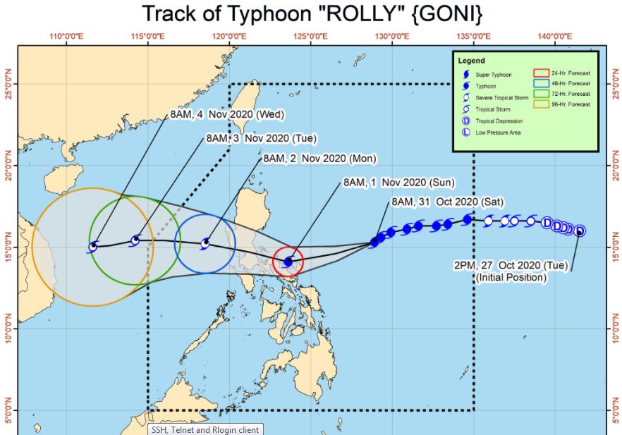 Near Super Typhoon Rolly endangers Bicol region, Quezon