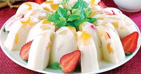 Milk Jelly Pudding Recipe Chewy, delicious and Delicious ~ Cook