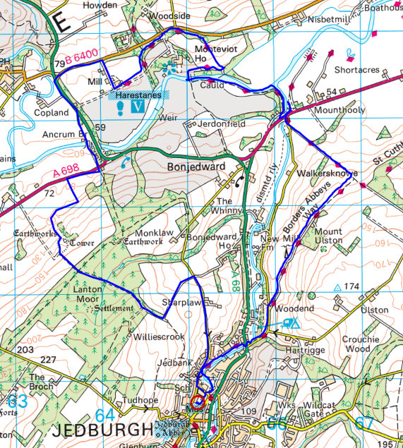 Reinterred: Jedburgh to Harestanes Walk