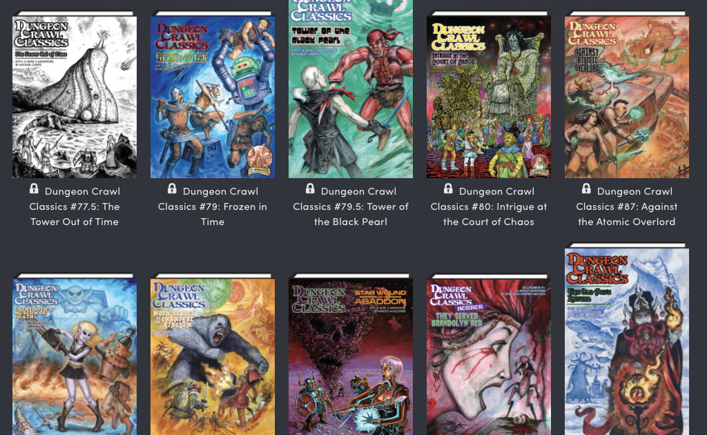 Tenkar's Tavern: Humble Bundle - Dungeon Crawl Classics (DCC) RPG ...