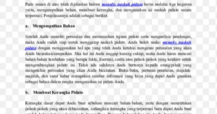 Menulis Pidato yang Baik dan Benar