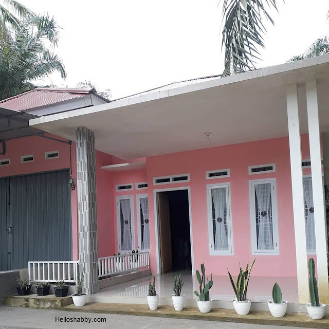 A Classy and Elegant Pink House Design, That Simple and Easy to Try at ...