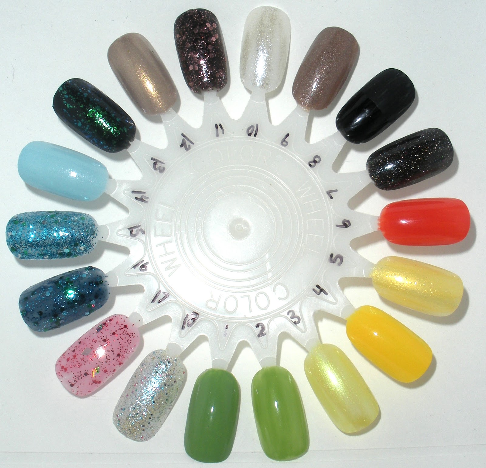 Glossy and Glitter: Nail Wheels/Stash List