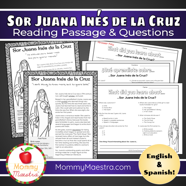 Mommy Maestra: Sor Juana Inés de la Cruz - Lesson Plans, Videos, and ...