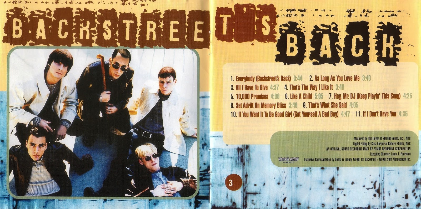 Mundo Dos Encartes / World Of Booklets: Backstreet Boys - Backstreet's ...