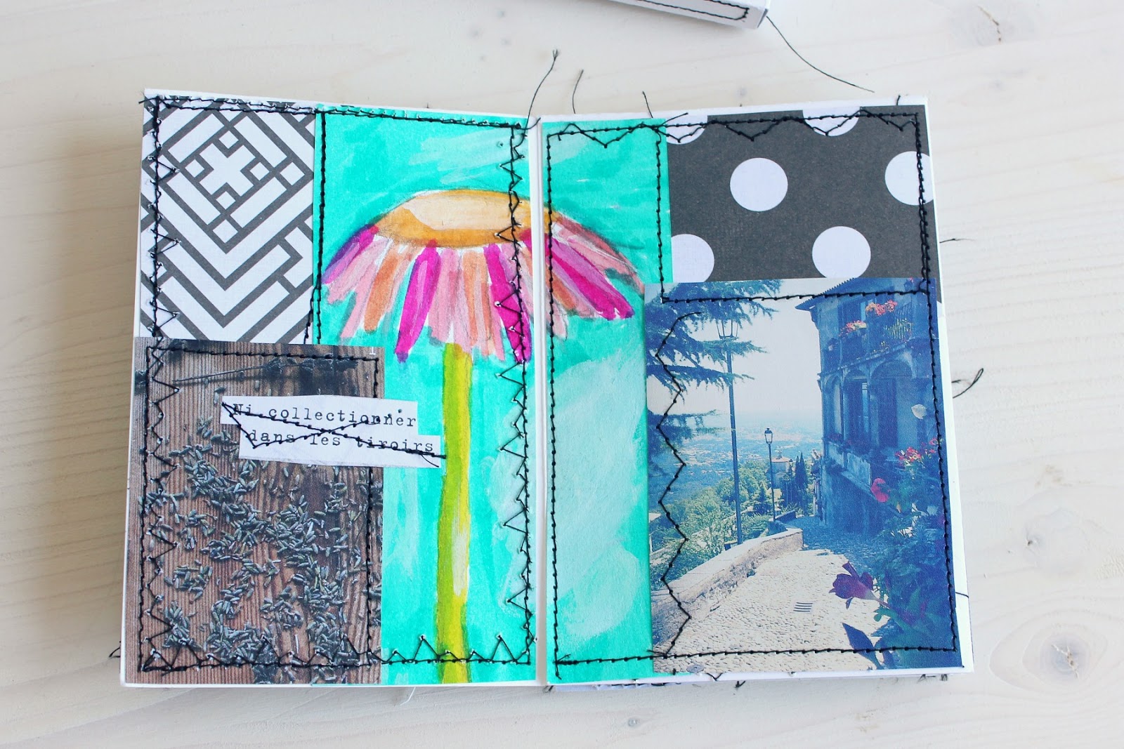 Roxy Creations: Stitching paper journals with Mary Ann Moss