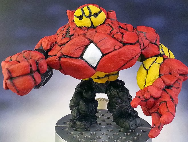 Marvel Golems WIP 21: Hulkbuster Earth Elemental Gettin His Gold On ...