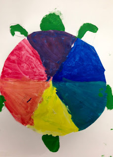 ShmoreArtRoom: First Grade Color Wheel Turtles