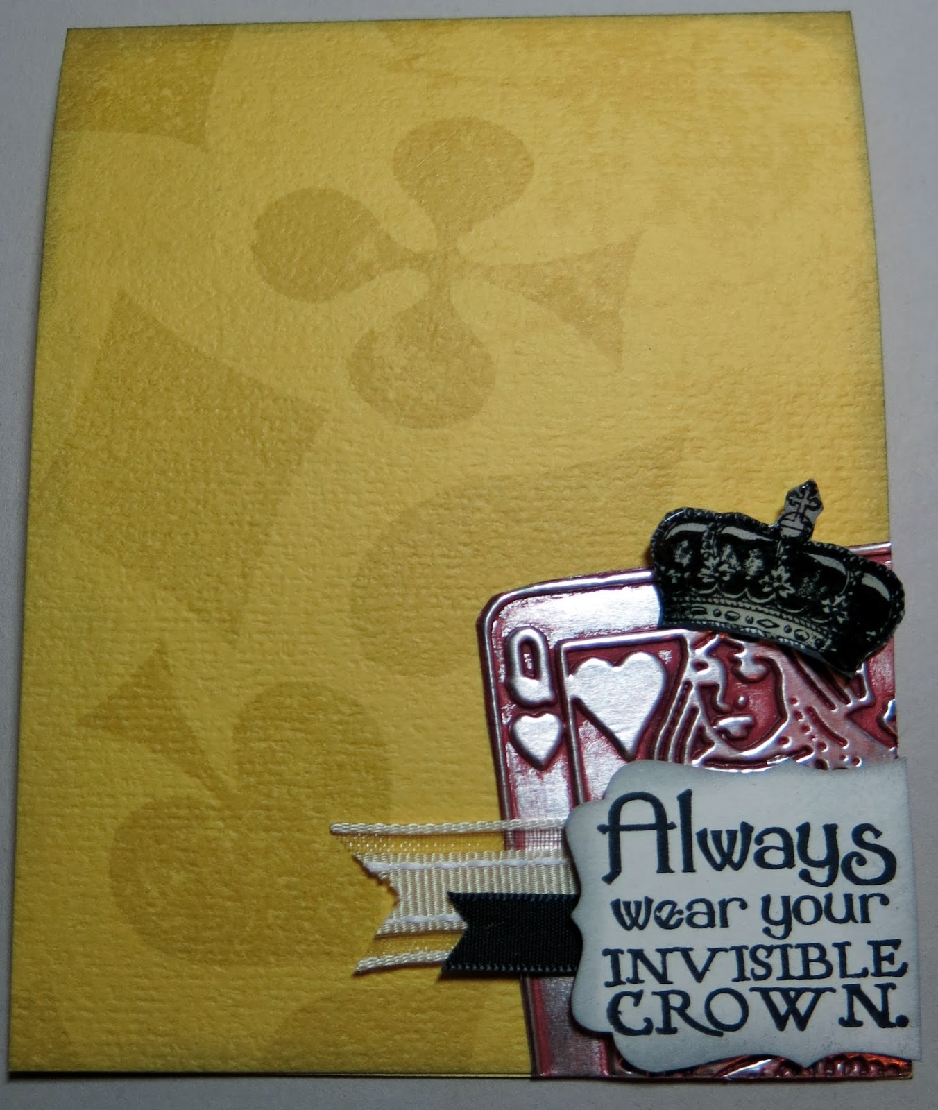 Masculine Inspirations in Paper & Crafts: Queen for a Day Card