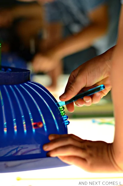 Fine Motor Light Table Activity | And Next Comes L - Hyperlexia Resources