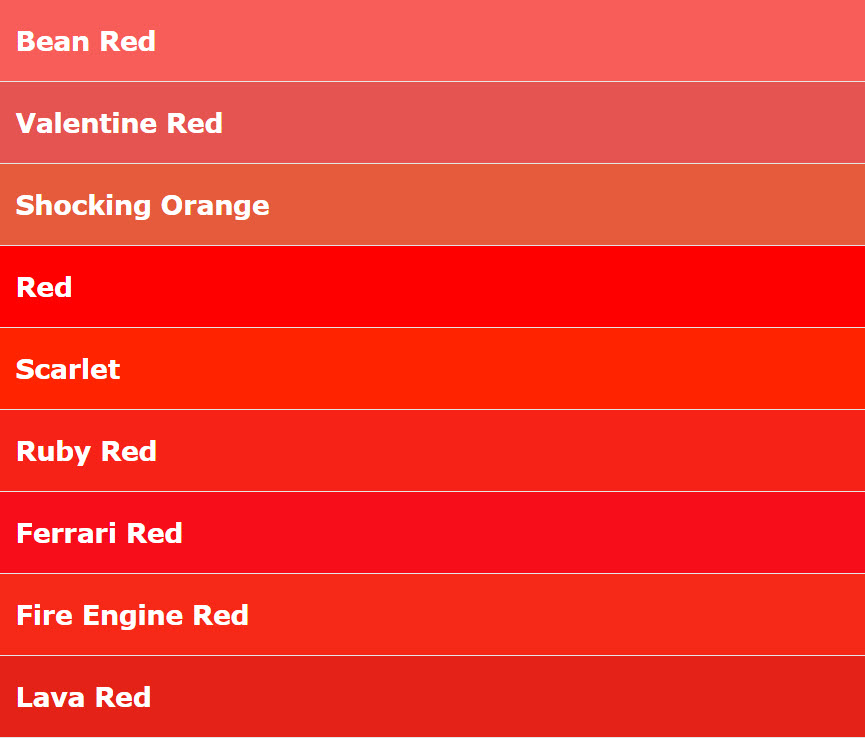 Colors code name - mediathailand : education
