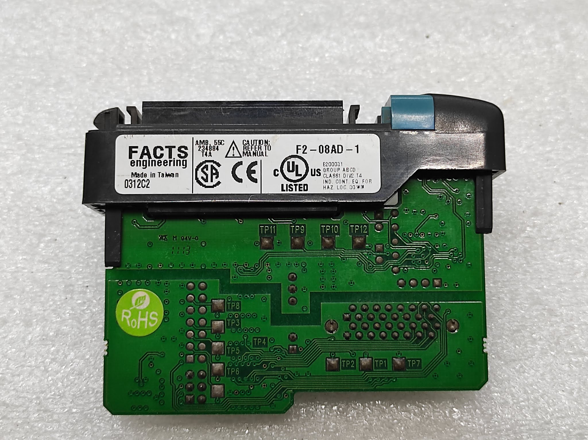 FACTS ENGINEERING F2-08AD-1 ANALOG INPUT MODULE