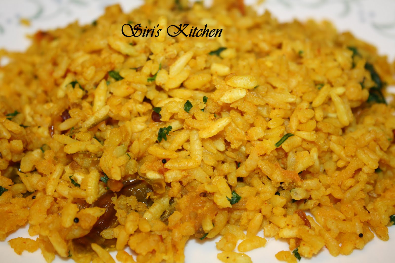 Siri's Kitchen: Uggani / Puffed Rice(Borugulu) upma