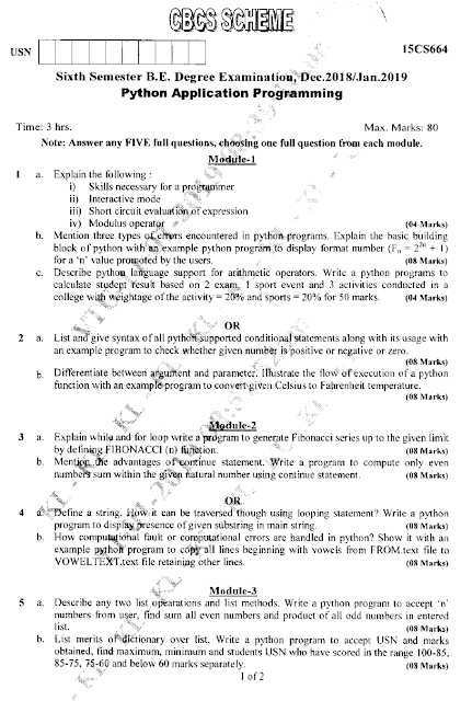 Visvesvaraya Technological University B.E. COMPUTER SCIENCE (CBCS ...