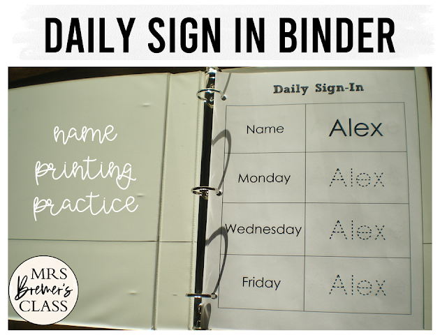 Daily Sign-In | Mrs. Bremer's Class
