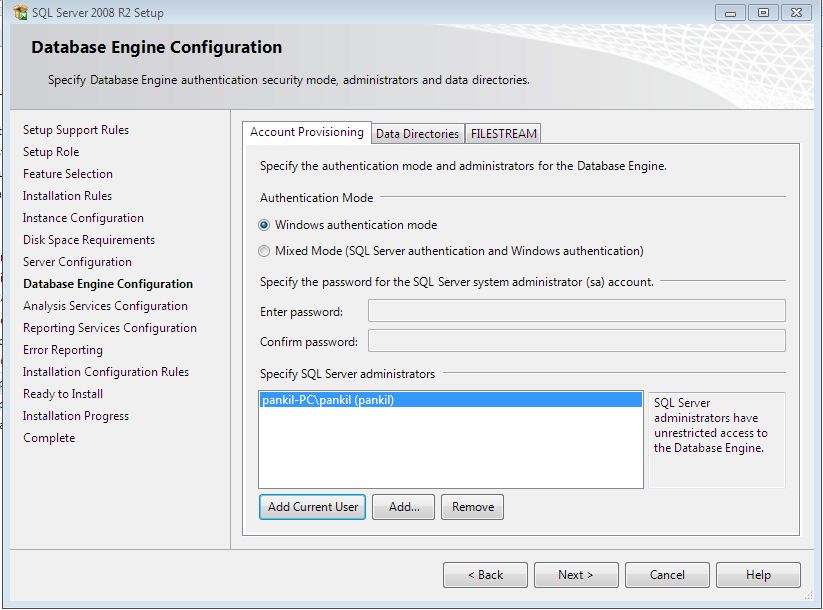 how to install visual studio & sql server 2008: Sql Server Database ...