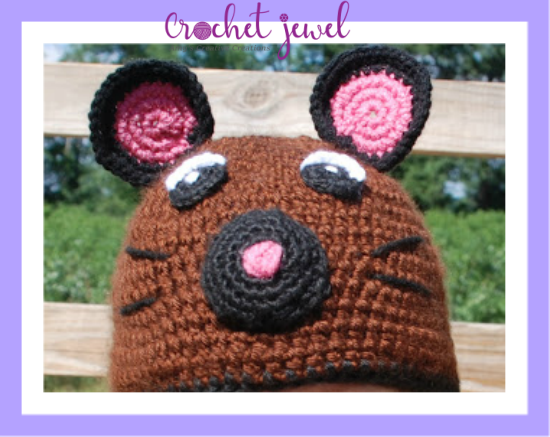 Amy's Crochet Creative Creations: How to Crochet Mouse Hat Pattern