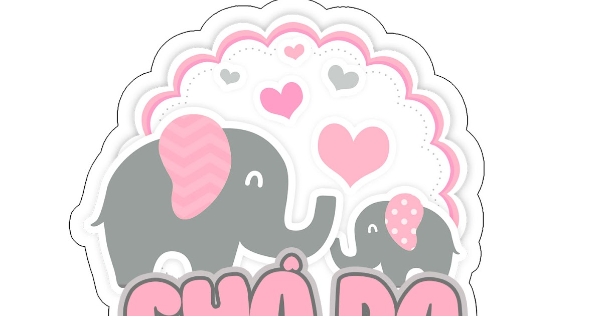 Elefantitos en Rosa: Toppers para Tartas, Bizcochos o Pasteles para ...