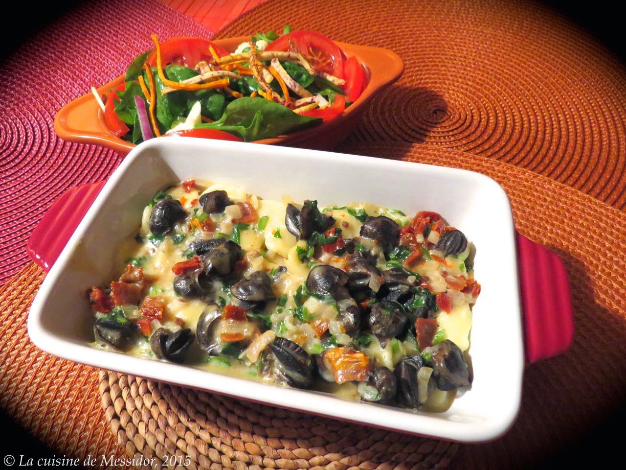 La cuisine de Messidor: Cassolettes d’escargots à la bière