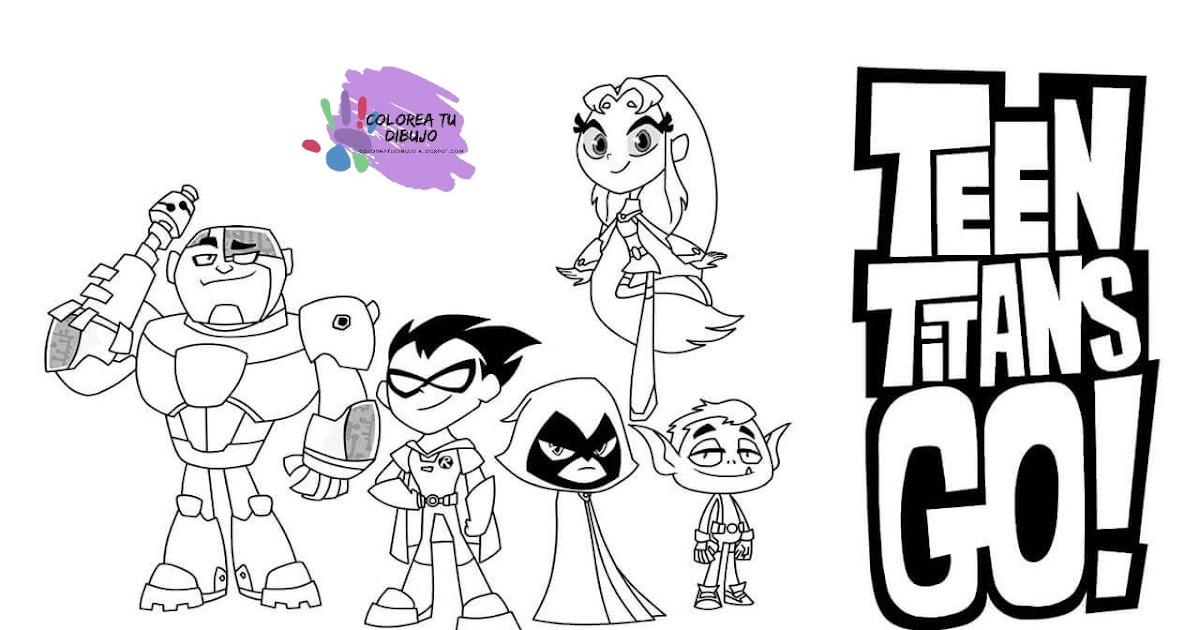 🦸Jovenes Titanes en Accion para colorear y pintar🎨 - COLOREA TUS DIBUJOS