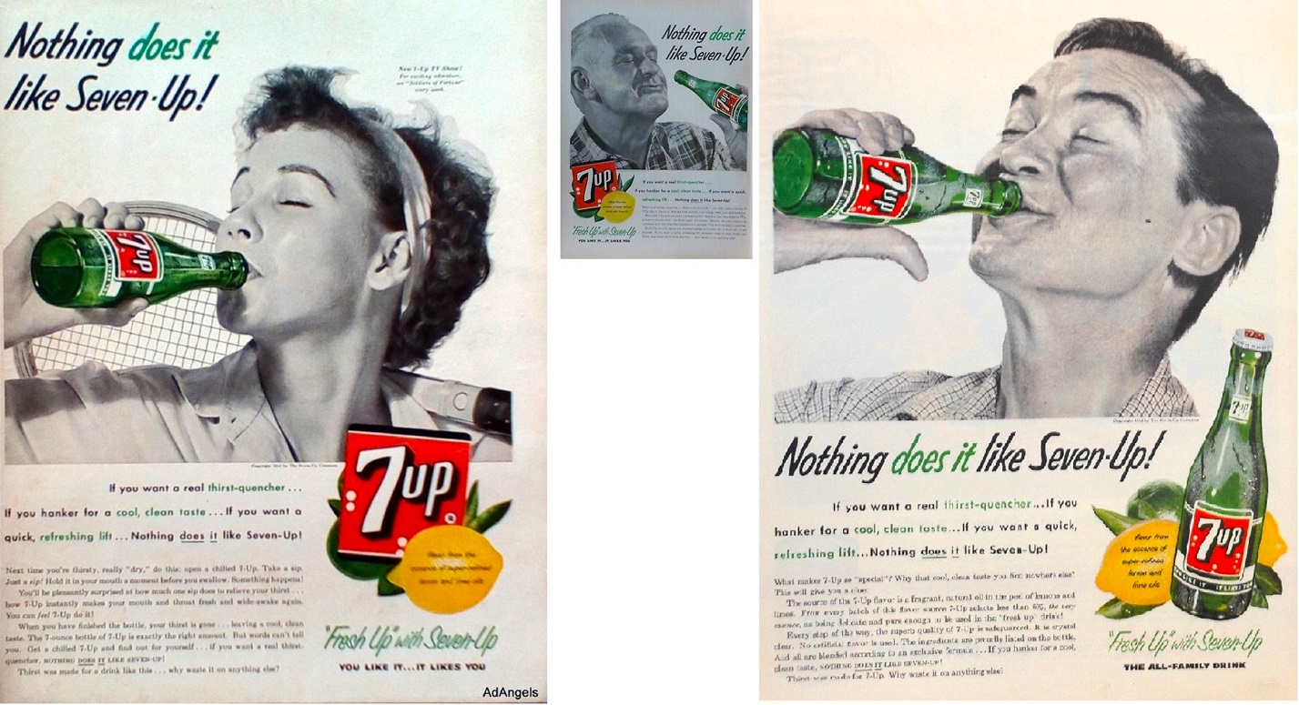 Anúncio da 7Up na Av. Pinheiro Chagas, actual Mondlane, etc.