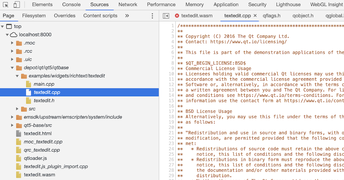Qt, linux and everything: Debugging Qt for WebAssembly Qt, linux and everything: Debugging Qt for WebAssembly