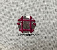 MY CRAFT WORKS: Mirror Work - 1, Easy mirror work for beginners