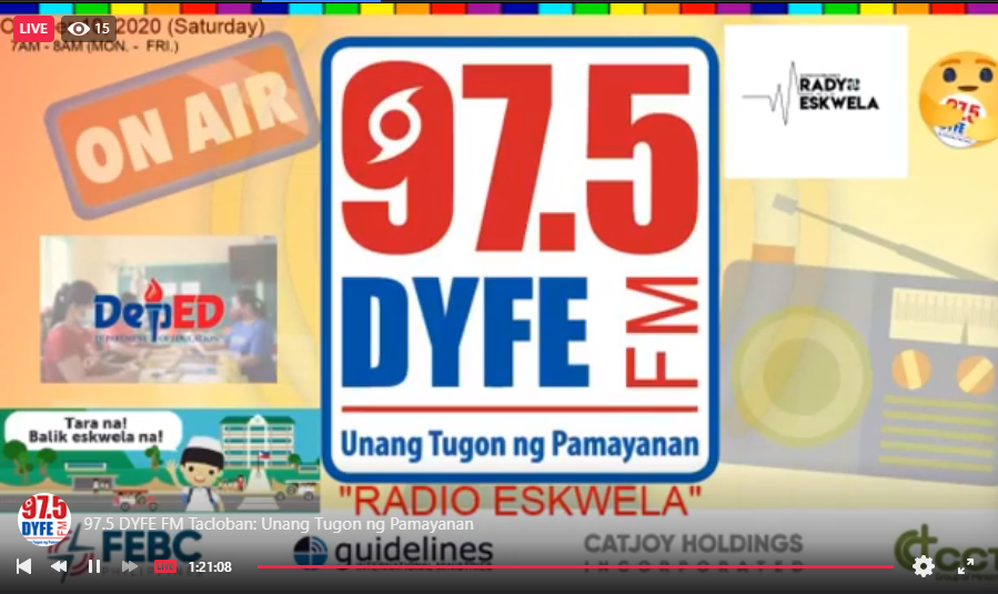Tac Radyo Eskwela Radio-Based Instruction Program of the Schools ...
