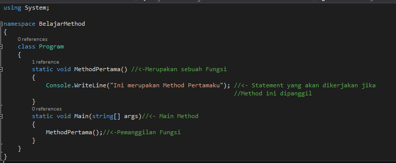 Cara Membuat dan Memanggil Fungsi Kedalam Pemrograman Bahasa C# ...