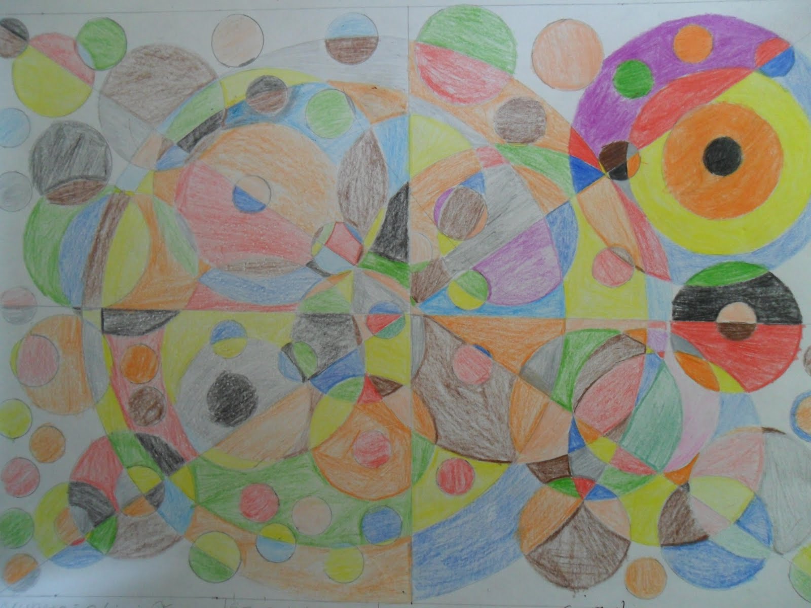 ARTE Y PLASTICA: Composicion con Circulos