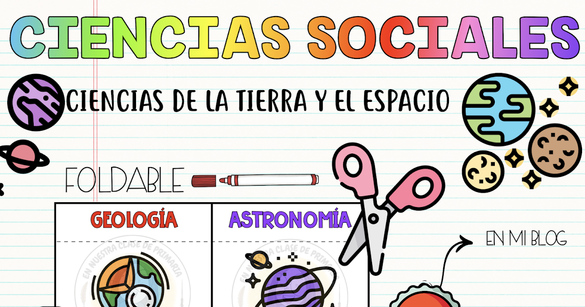 En nuestra clase de Primaria: CIENCIAS DE LA TIERRA Y EL ESPACIO
