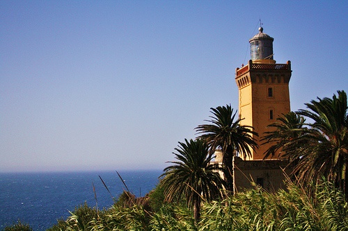 Old and Modern Lighthouses of Egypt and Morocco