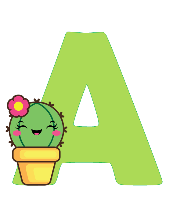 Kits imprimibles gratis : Alfabeto cactus