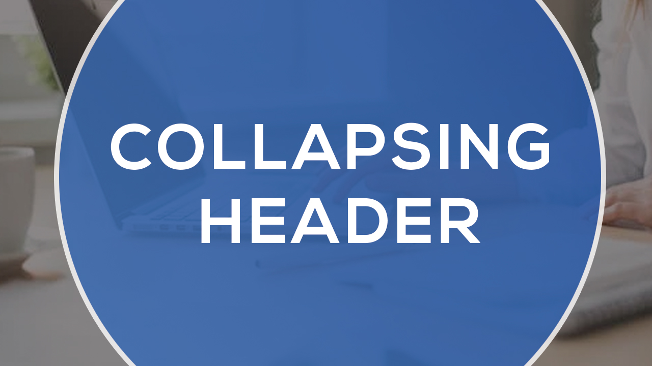 Collapsing Header Using Html And Css 9311