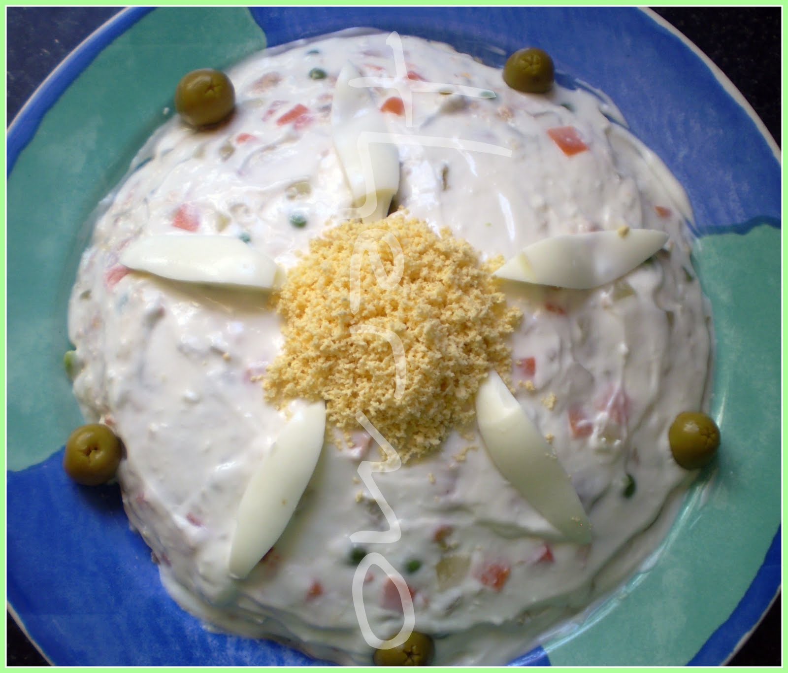 Ensaladilla rusa receta de mi casa - Olor a hierbabuena