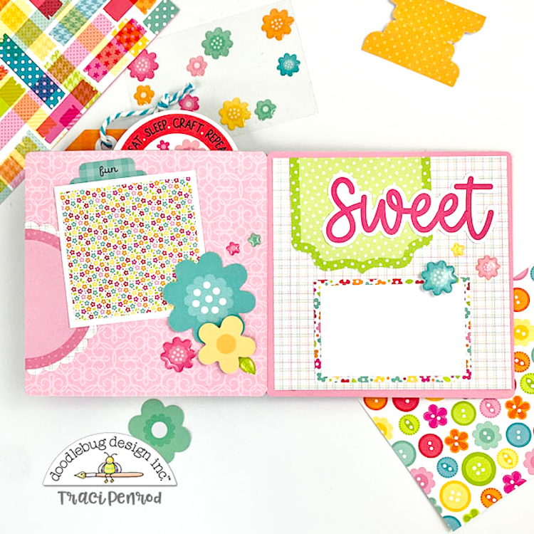 Doodlebug Design Inc Blog: CUTE & CRAFTY ACCORDION MINI ALBUM | with Traci