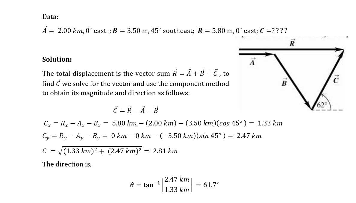 74. A sailor in a small sailboat encounters shifting winds. She sails 2 ...