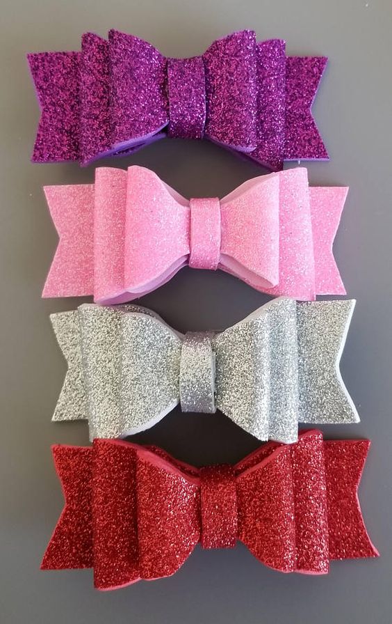 Aprende cómo hacer lazos para el cabello con foami y listón ~ Belleza y ...