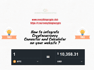 How to integrate Cryptocurrency Converter and Calculator on your website