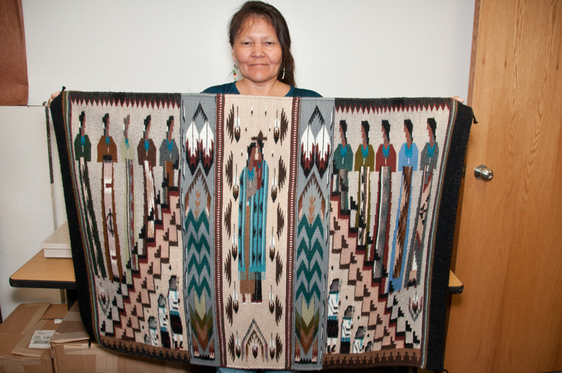 Adopt-A-Native-Elder Blog: Rug Of The Week - Blessingway by Nellie Curley