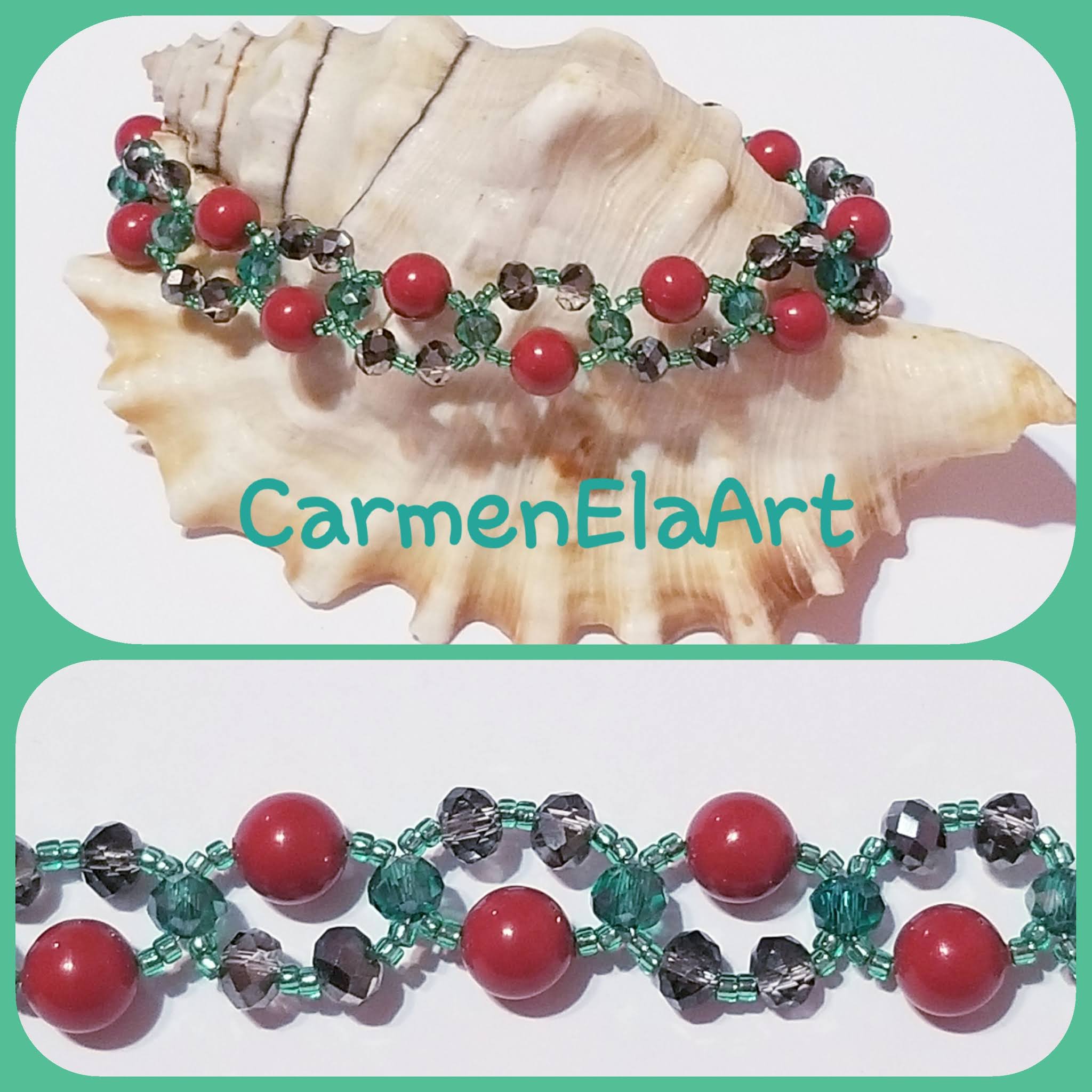 Bijuterii si flori: Bratari handmade din perle si cristale