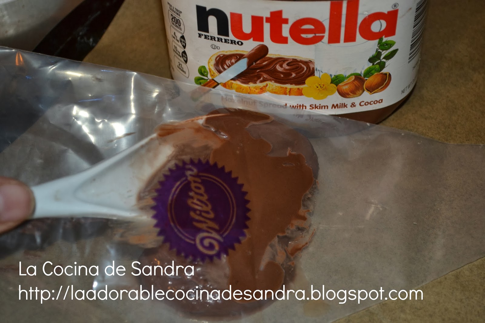 La Cocina de Sandra: GALLETAS DE NUTELLA TRIPLE CHOCOLATE