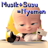 Sticker Status Lucu Gambar Bos Kecil PNG