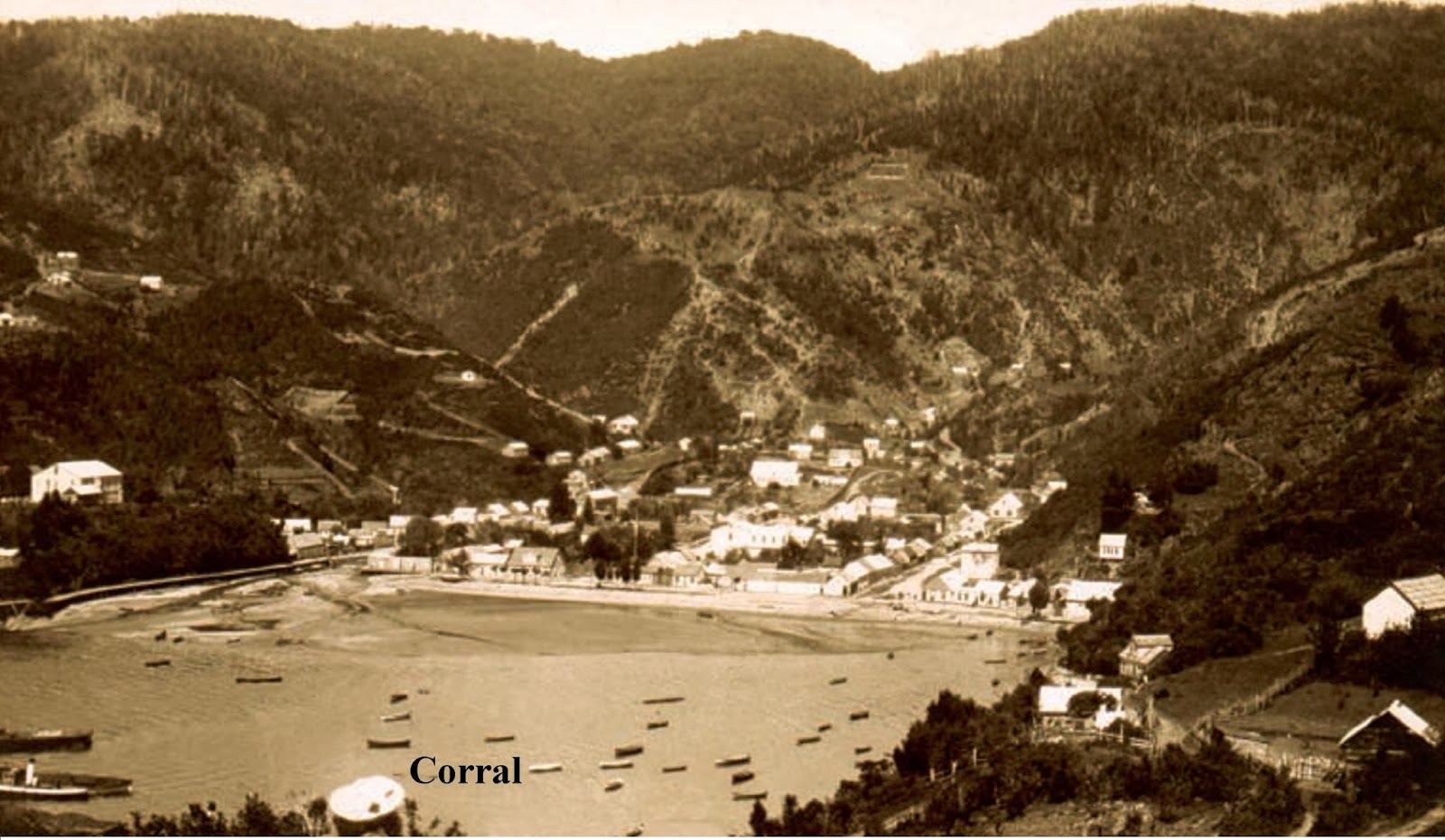 Imágenes de Chile del 1900: Corral, Río Bueno y La Unión