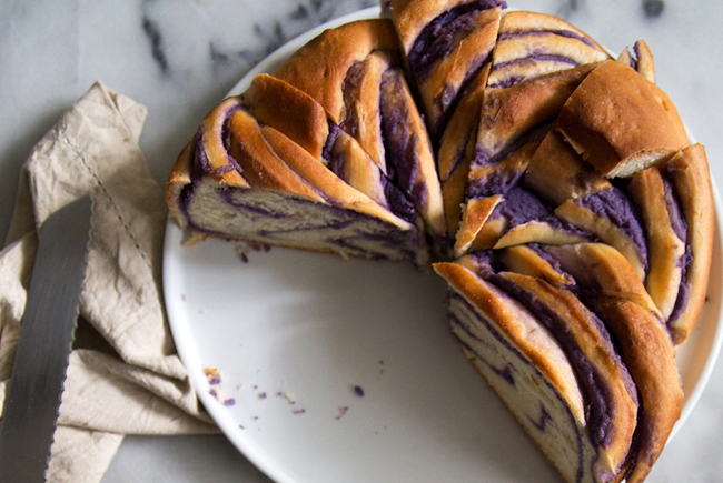 [Filipino Recipes] Ube Swirl Bread - All Asian Recipes For You